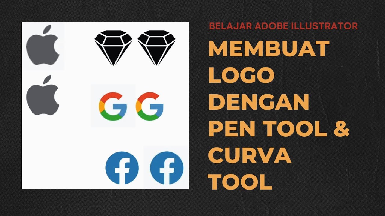 Belajar Desain Pemula - Adobe Illustrator - Membuat Logo dengan Pen Tol ...