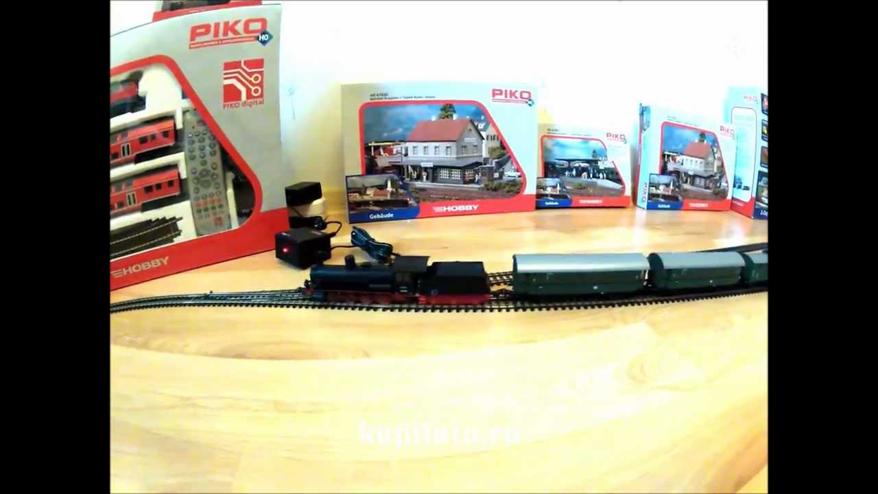 На видео модели железных дорог PIKO 55320 набор рельсов "С" - YouTube