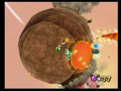 Super Mario Galaxy 2 - Snacktime for Gobblegut Boss (Fiery Gobblegut ...