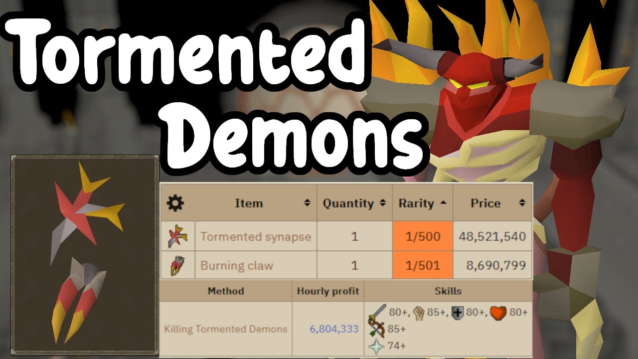 OSRS | Tormented Demons | 6.5MGP / Hour | Guide | Melee / Range - YouTube