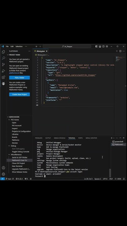 How To Publish Library On Platformio Registry In Minutes Esp32 Coding Platformio Arduino