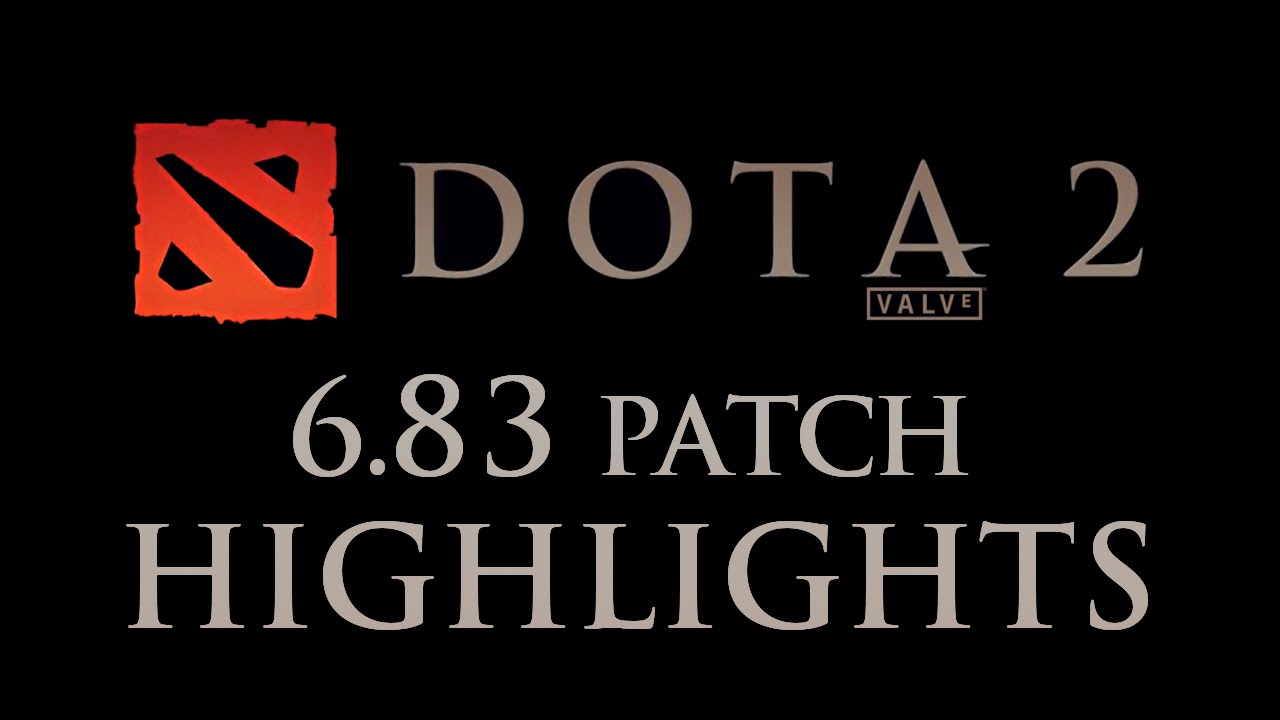 Dota 2 - 6.83 Patch Highlights - YouTube