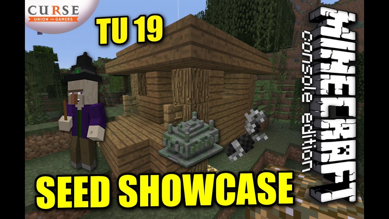 MINECRAFT - PS3 - TU19 FEATURES SEED - WITCH HUT / JUNGLE TEMPLE ...