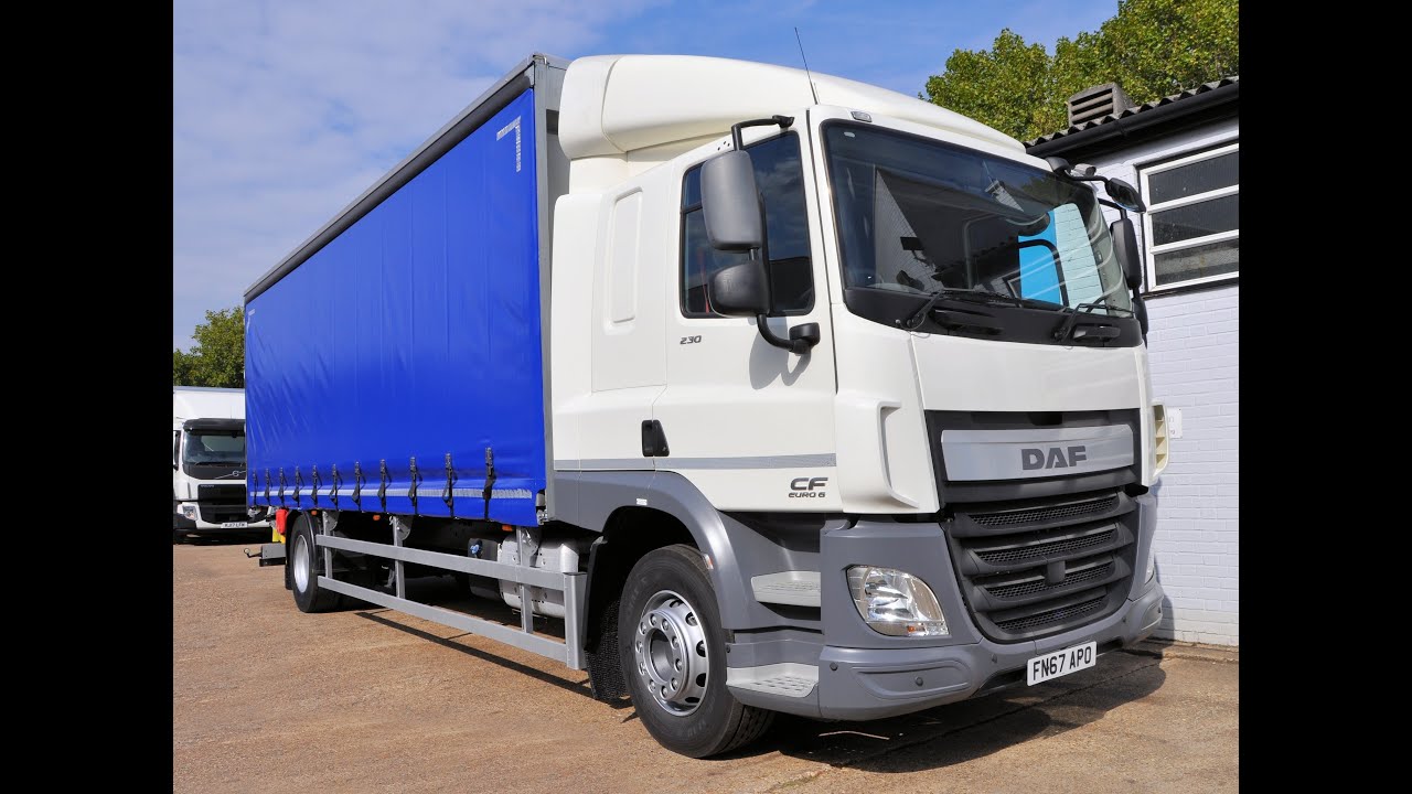 DAF CF 230 18 TON CURTAIN FN67 APO - YouTube
