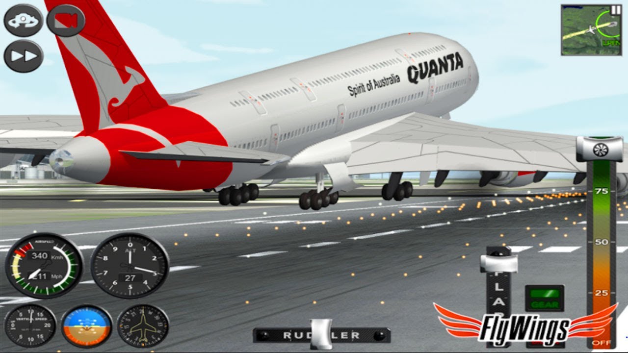 Australia Passenger Flight Take Off - Airplane Real Flight Simulator ...