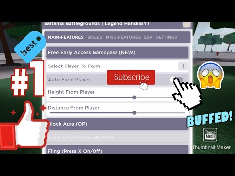 BEST SAITAMA BATTLEGROUNDS SCRIPT!!! mobile+pc - YouTube