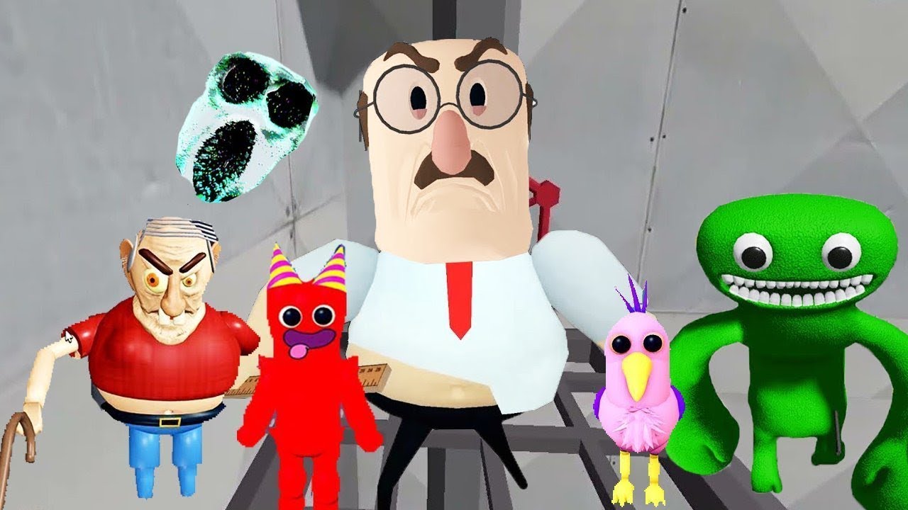 ROBLOX Scary Obby - Miss AniTron, Great School, DOORS, Barry's Prison ...