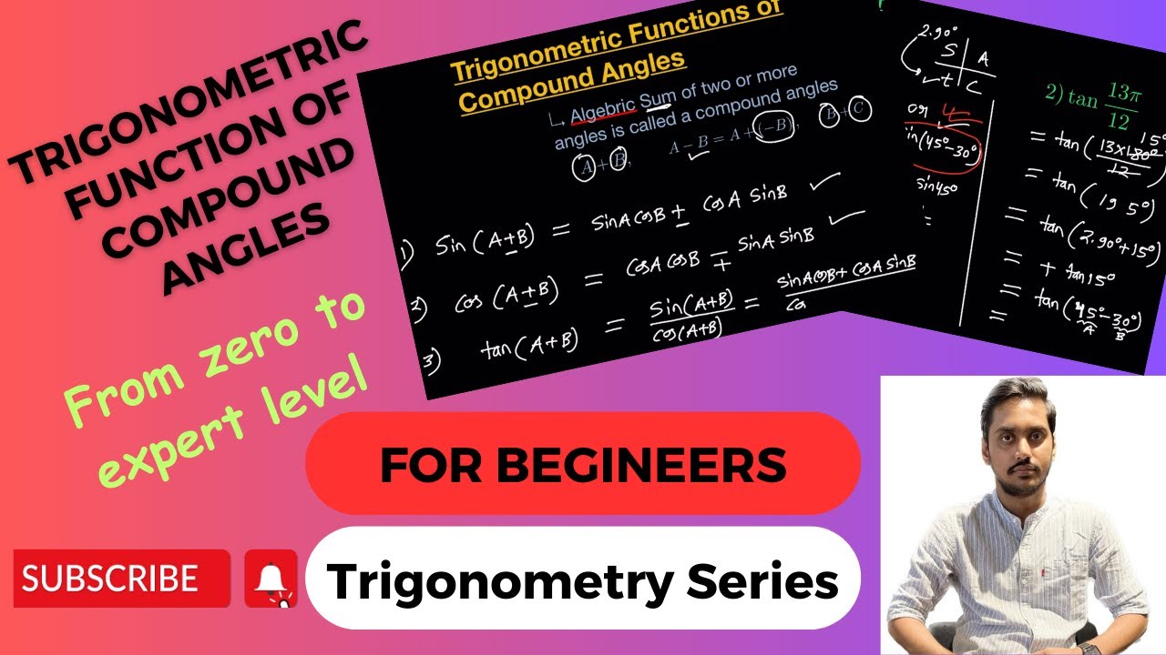 Trigonometric problems related to Compound Angles; Class 11 level - YouTube