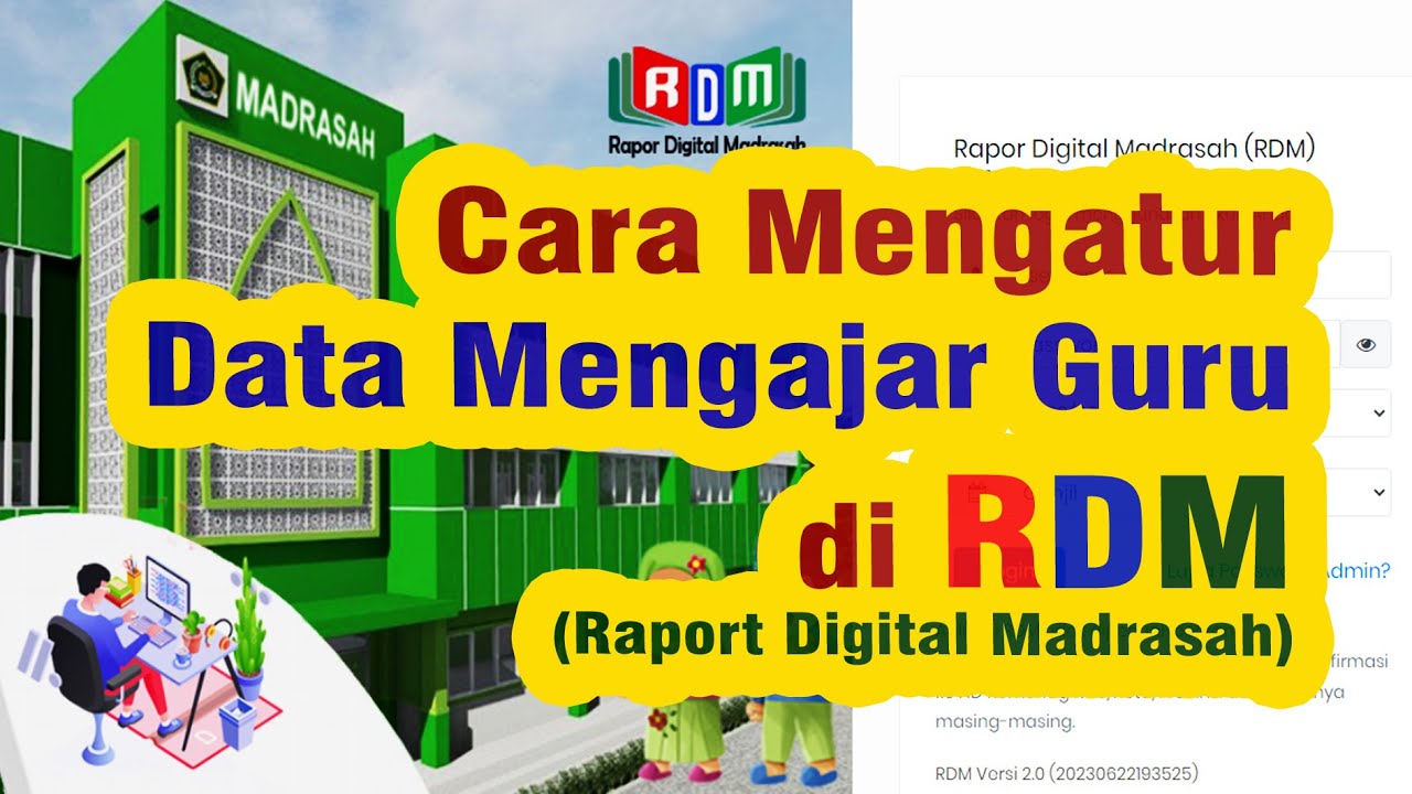 Cara Mengatur Data Mengajar Guru di RDM (Raport Digital Madrasah) - YouTube