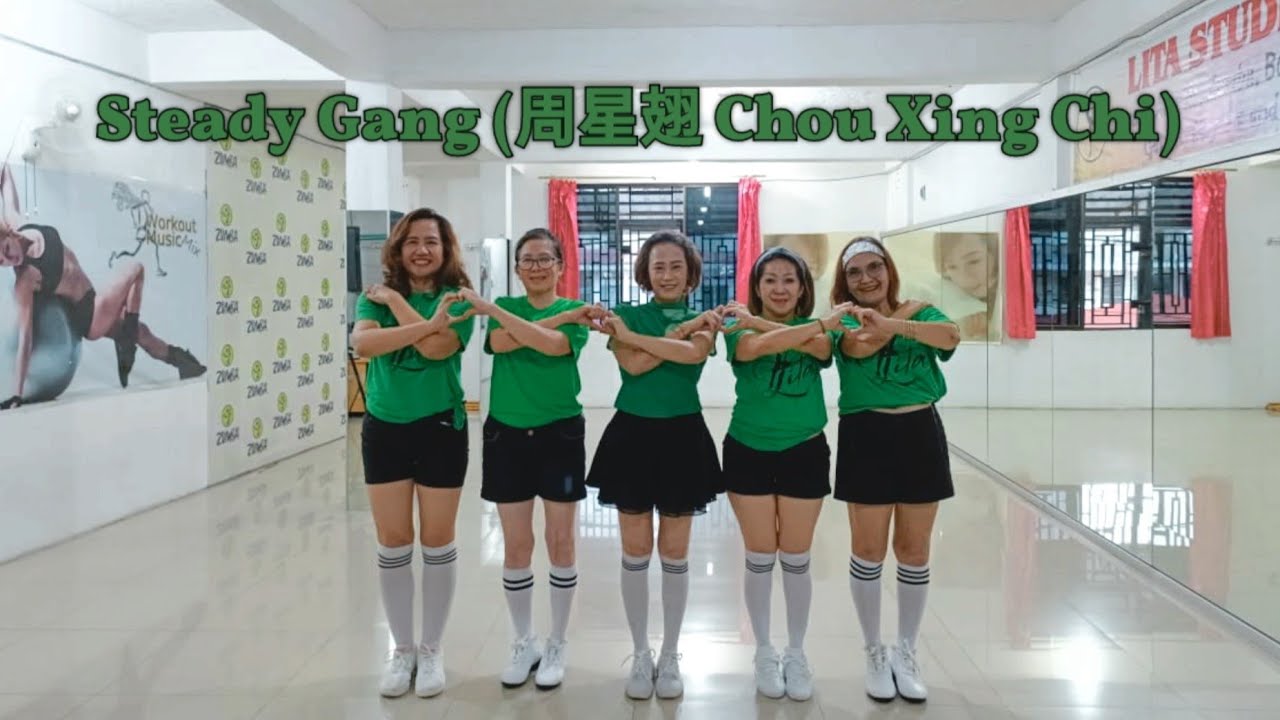 Steady Gang (周星翅 Chou Xing Chi) Line Dance - YouTube