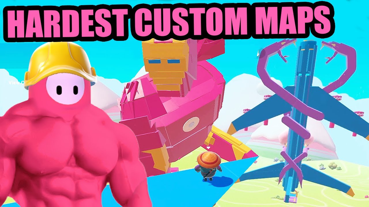 Playing HARDEST Fall Guys Creative mode maps - YouTube
