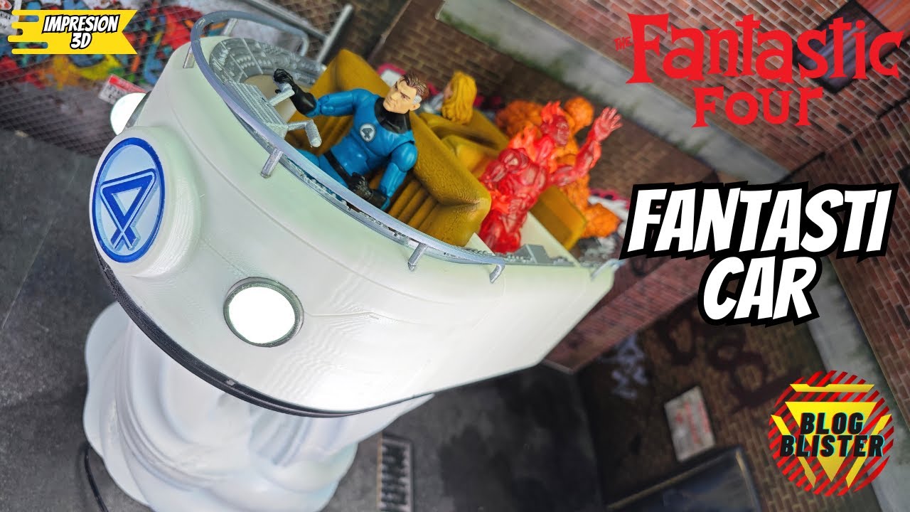 Fantasti Car Impresion 3D Fantastic Four Marvel Legends Reseña Review ...