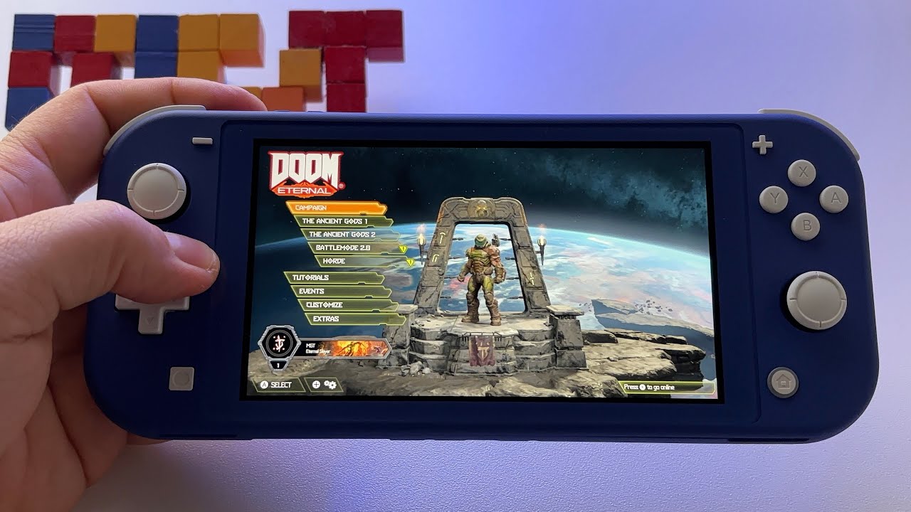 Doom Eternal | Nintendo Switch Lite handheld gameplay - YouTube