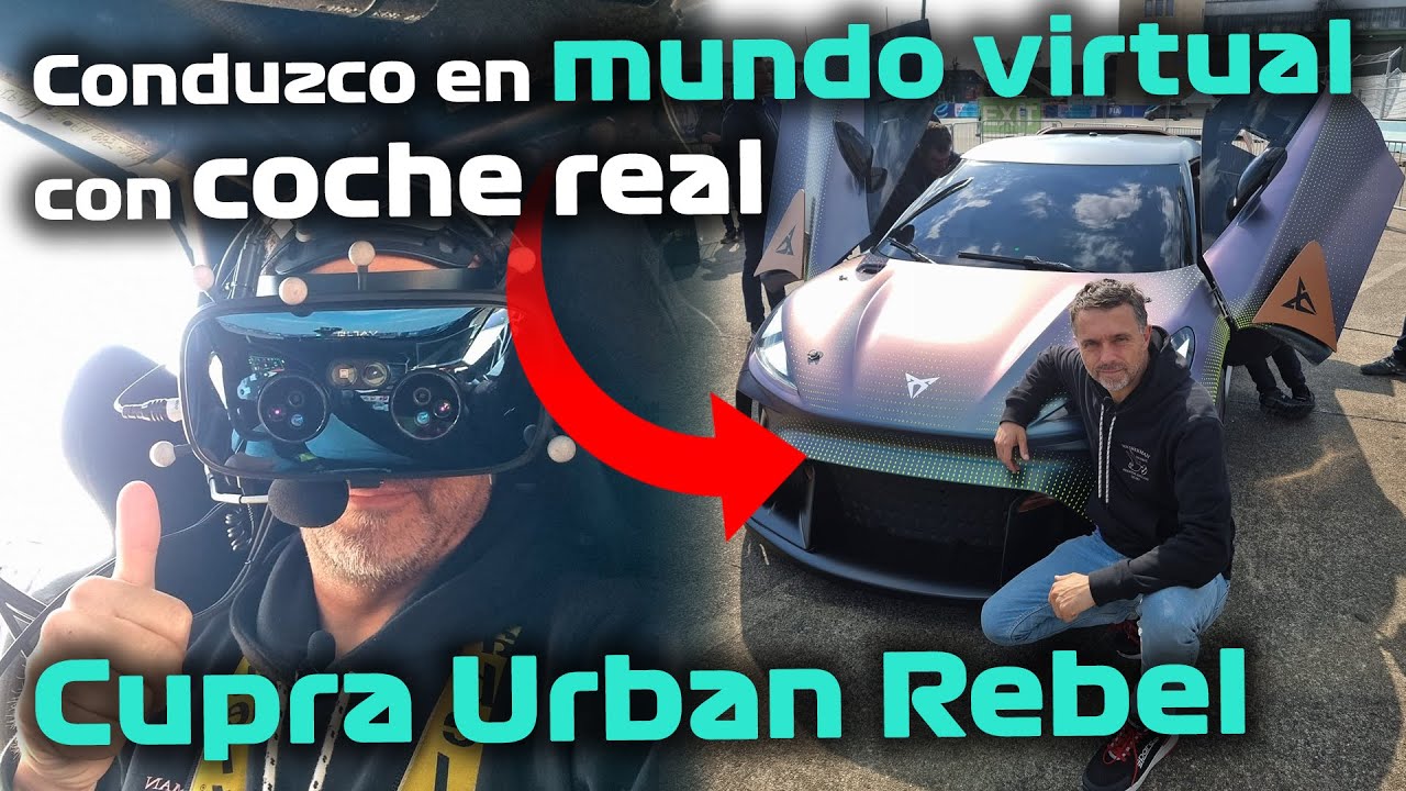 Conduzco el Cupra Urban Rebel real en modo virtual - YouTube