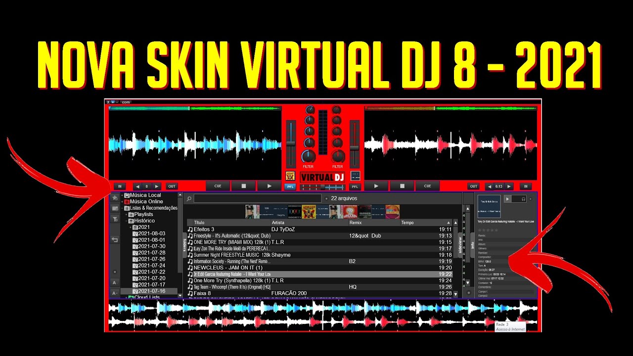 NOVA SKIN RED VIRTUAL DJ 8 -2021- EXCLUSIVA - YouTube