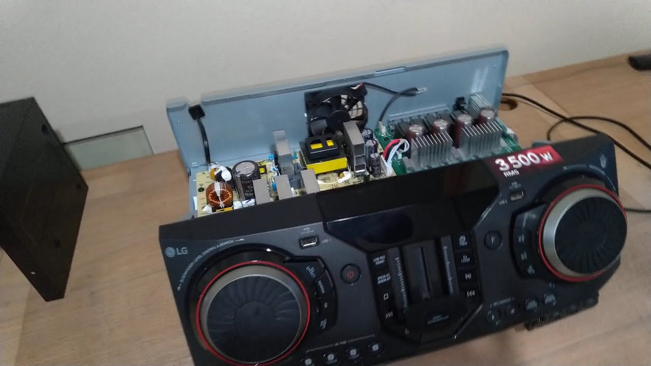 Central do LG CL98 aberta, como é por dentro do aparelho. - YouTube