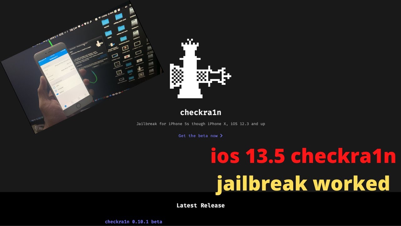 ios 13.5 checkra1n jailbreak worked - YouTube