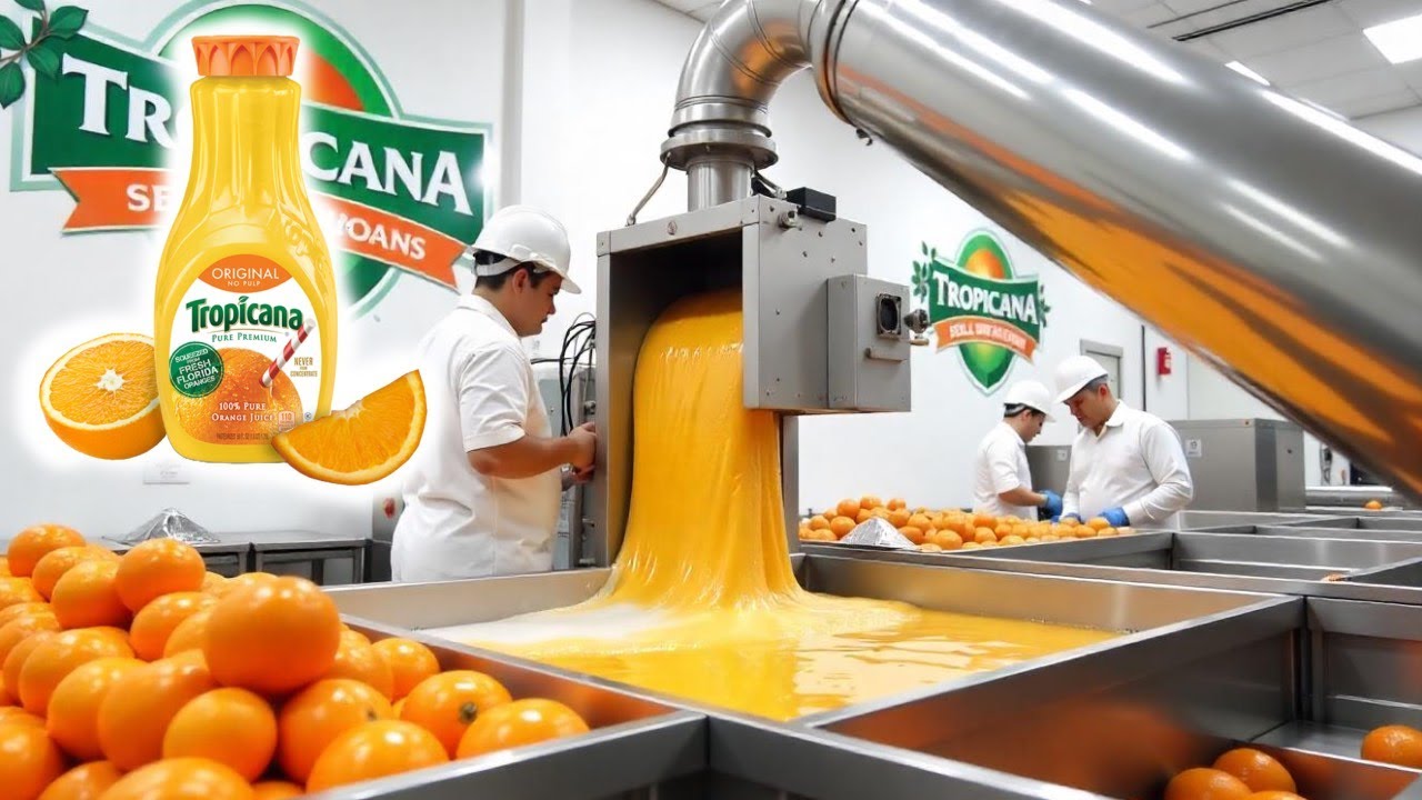 How Orange Juice Is Made | Full Process. - YouTube