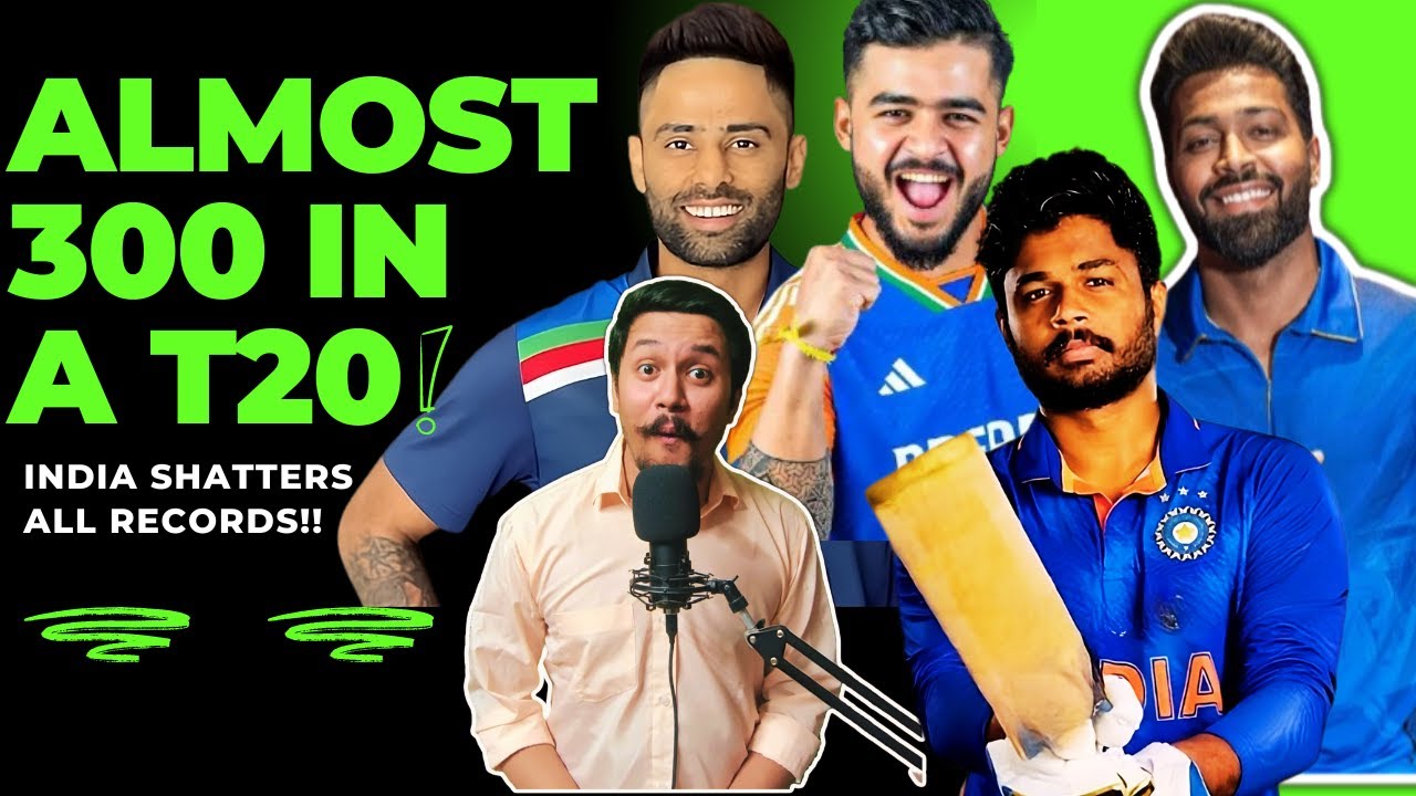 India scores almost 300 in a T20 Game! Samson goes on a rampage! India ...
