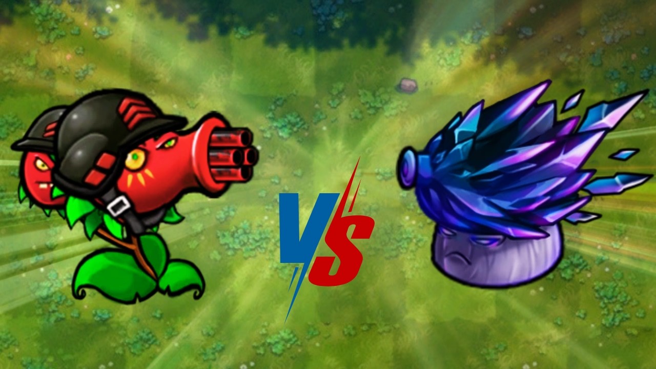 PVZ 1 Fusion Challenge!! Gatling Cherry Bomb VS Doominator Shroom - Who ...