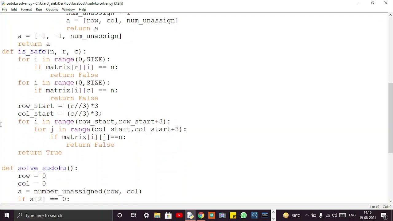 Sudoku Solver PYTHON ! ! ! ! ! ! - YouTube