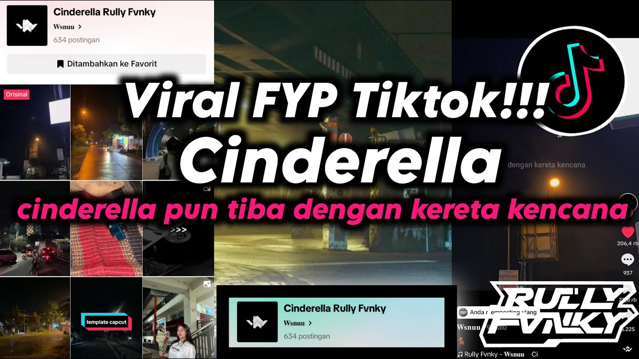 DJ CINDERELLA RULLY FVNKY VIRAL FYP TIKTOK TERBARU 2024 FULL SONG YANG KALIAN CARI - YouTube