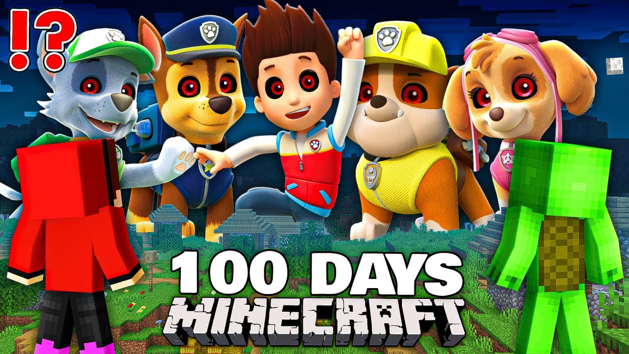 How PAW PARTOL EXE Attacked JJ and Mikey ROCKY , RUBBLE At 3:00 AM in Minecraft - Maizen JJ ...