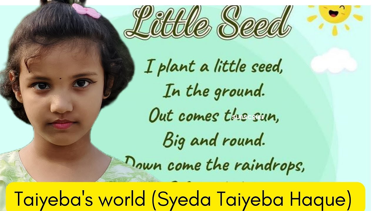 #Little Seed/Class Two Rhyme/I plant a little seed in the ground. - YouTube