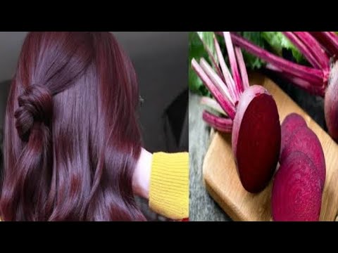 Hair colour at home ||Hair colour with beetroot ||# Hair colour # ...