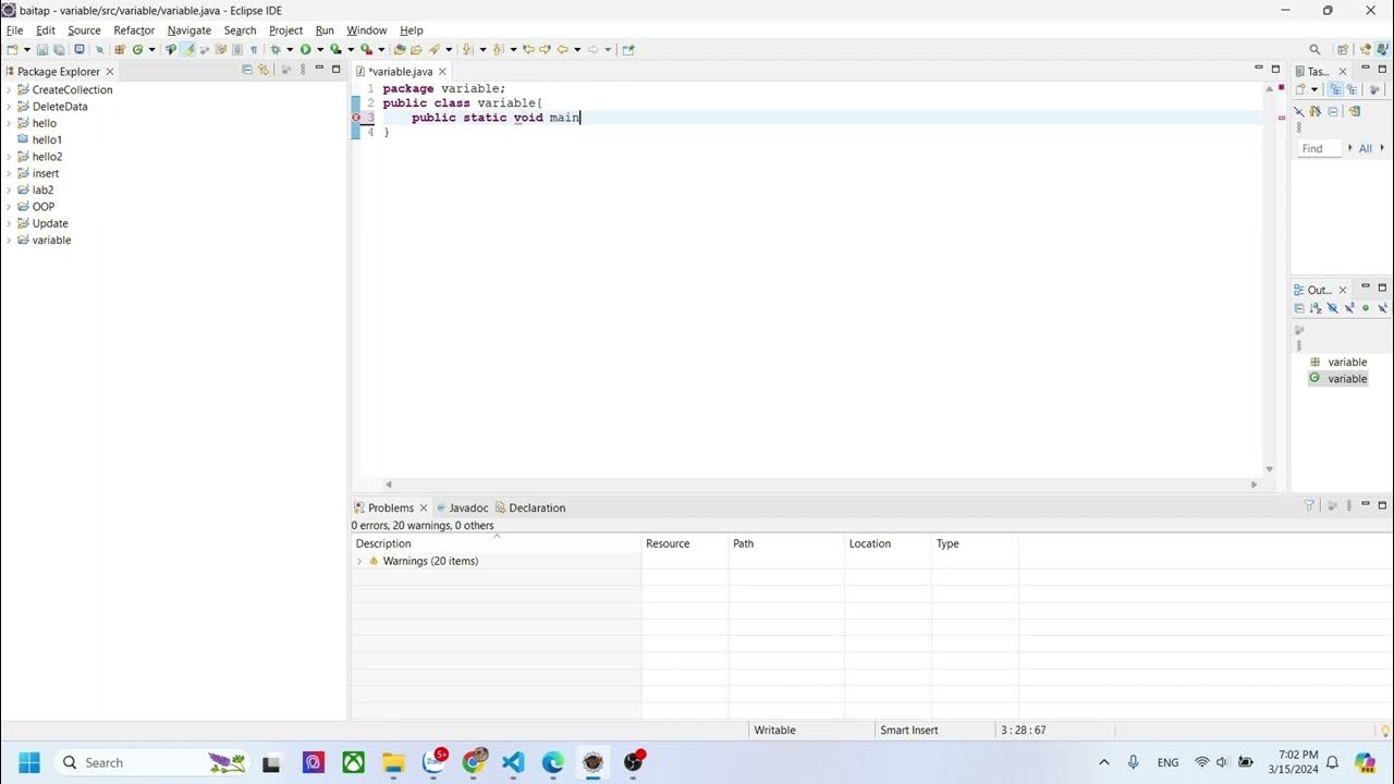 Java Declare Multiple Variables Youtube