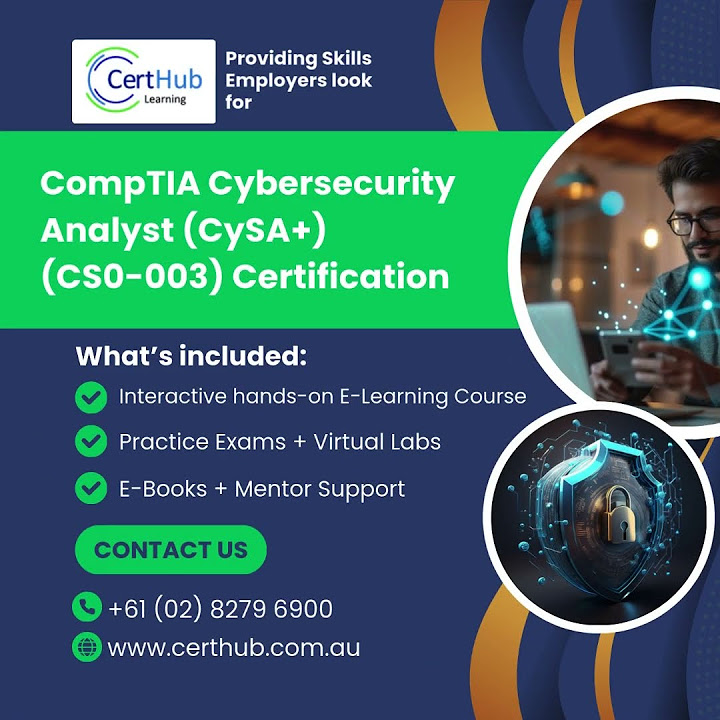 CompTIA Cybersecurity Analyst (CySA+) Certification (CS0-003) from ...