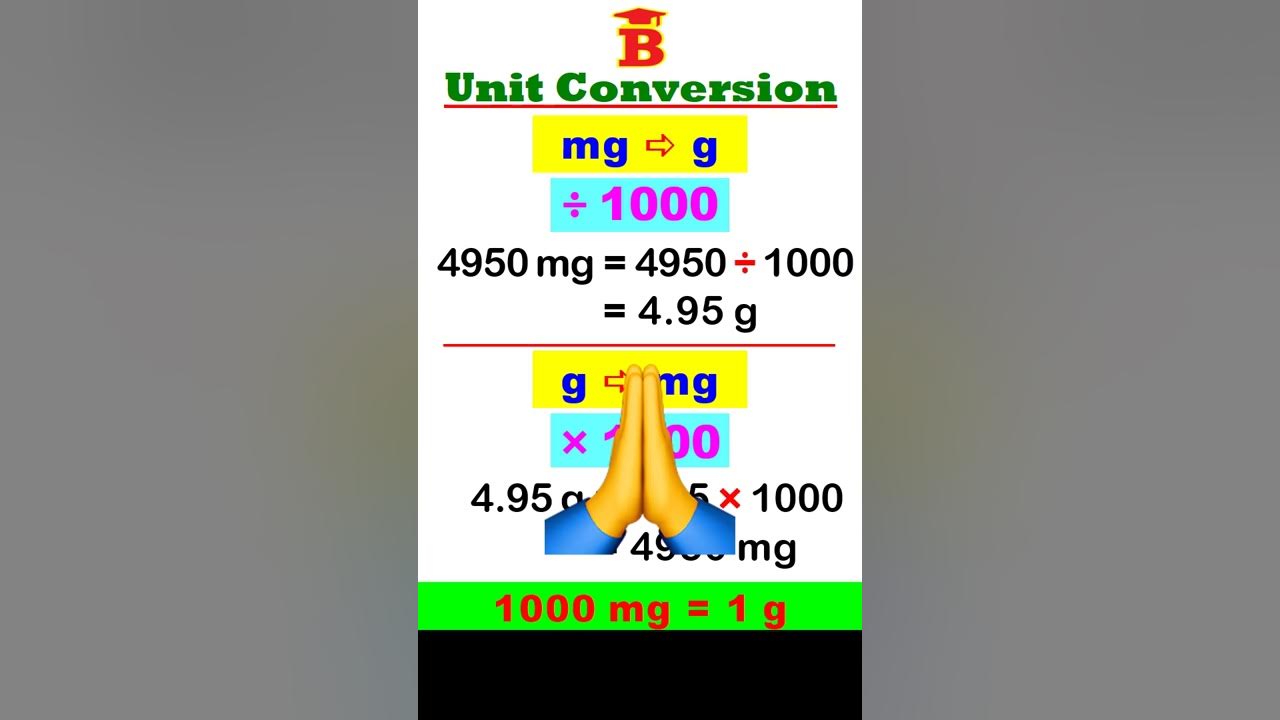 Mg To G G To Mg Conversion YouTube mg-to-g-g-to-mg-conversion-youtube