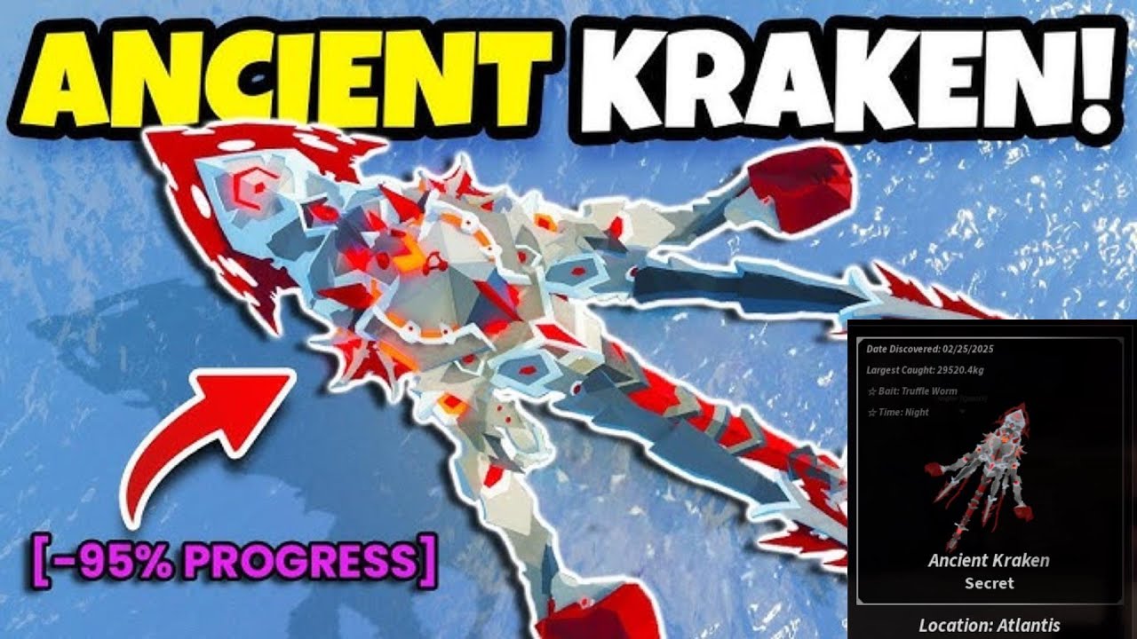 AKHIRNYA HARI INI!! 🔥 Aku Berhasil Mendapatkan ANCIENT KRAKEN FISCH! 🐙🔥 ...