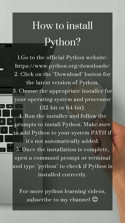 How To Install Python 🐍 Learn Python Programming Python Programming Learning Youtube