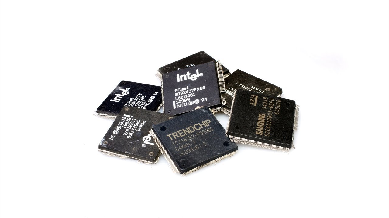 IC chips QFP, BQFP - Gold recovery - YouTube