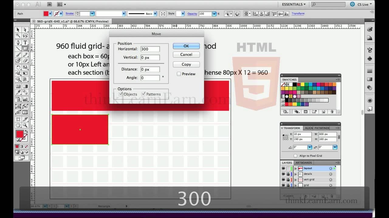 Dreamweaver tutorials: 960 grid fluid create build make responsive web design html5 css3 ...