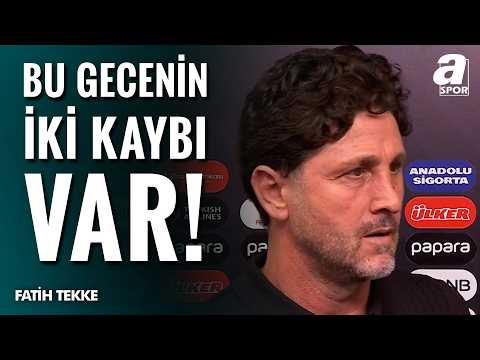Fatih Tekke Maç Sonrası Konuştu! “Bu Gecenin İki Kaybı Var” (Trabzonspor 0-1 Ferencvaros)