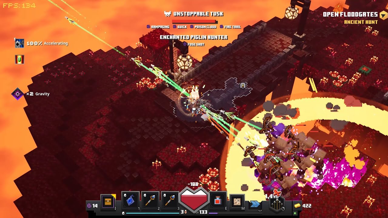 Minecraft Dungeons mini-boss: Unstoppable Tusk - YouTube