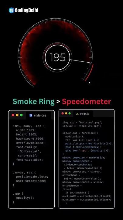CSS Smoke Ring Speedometer - YouTube