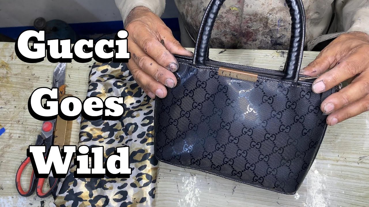 From Gucci to Wild Leopard | Bold Handbag Transformation - YouTube