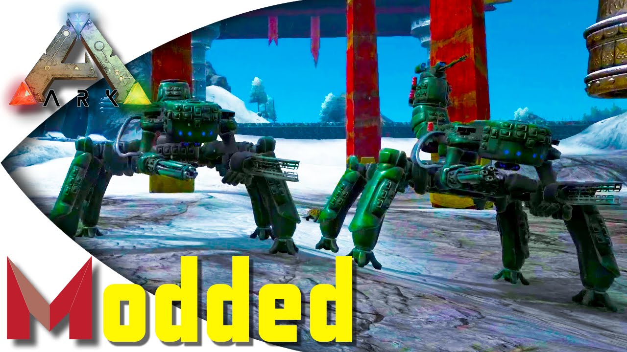 ARK: Pooping Evolved Modded: HST Berserker Mech Battle! S1E15 Gameplay ...