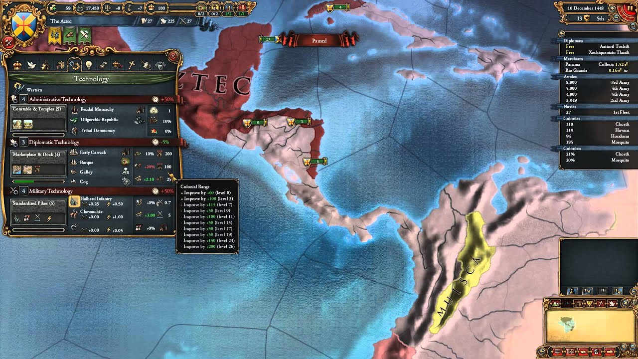 Europa Universalis IV - Custom Nations - Aztec Colonial Empire? (Part 1 ...
