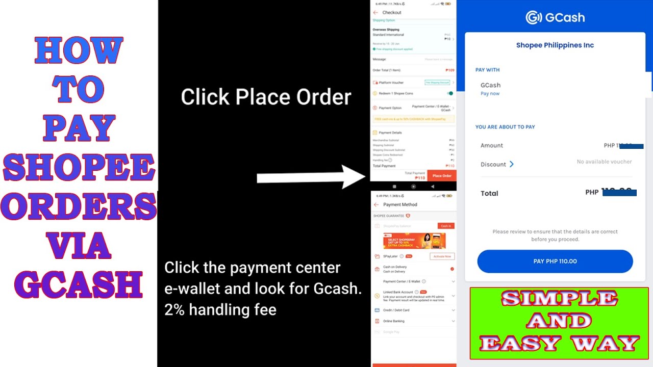 How to Pay Shopee Orders via Gcash ||| Simple and easy way - YouTube