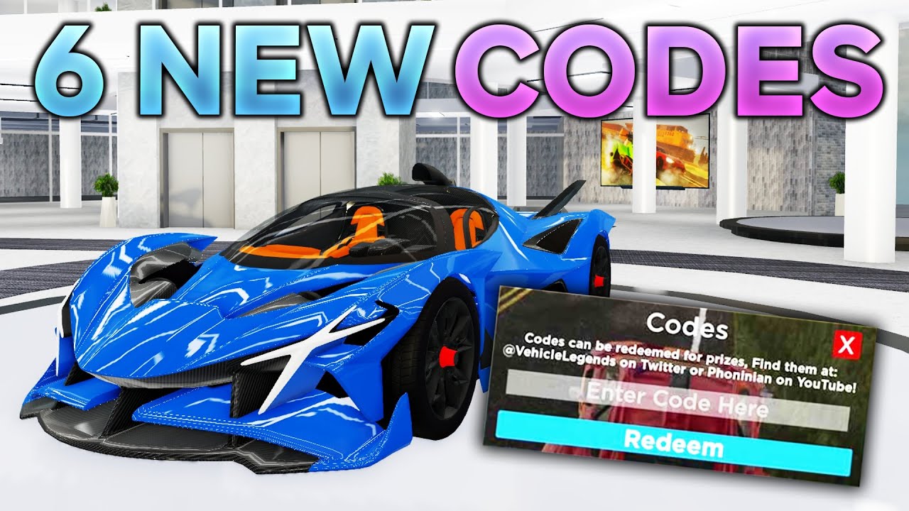 Vehicle Legends (2025) CODES *MARCH* ALL NEW ROBLOX Vehicle Legends ...
