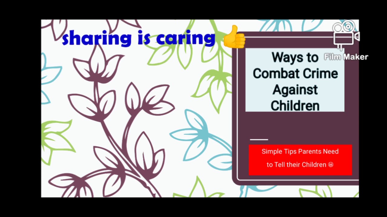CRIME PREVENTION TIPS FOR CHILDREN | SHORT VIDEO - YouTube