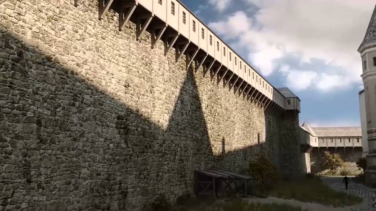 1490 A budai vár Mátyás király korában [Előzetes] Halászbástyából nyiló ...