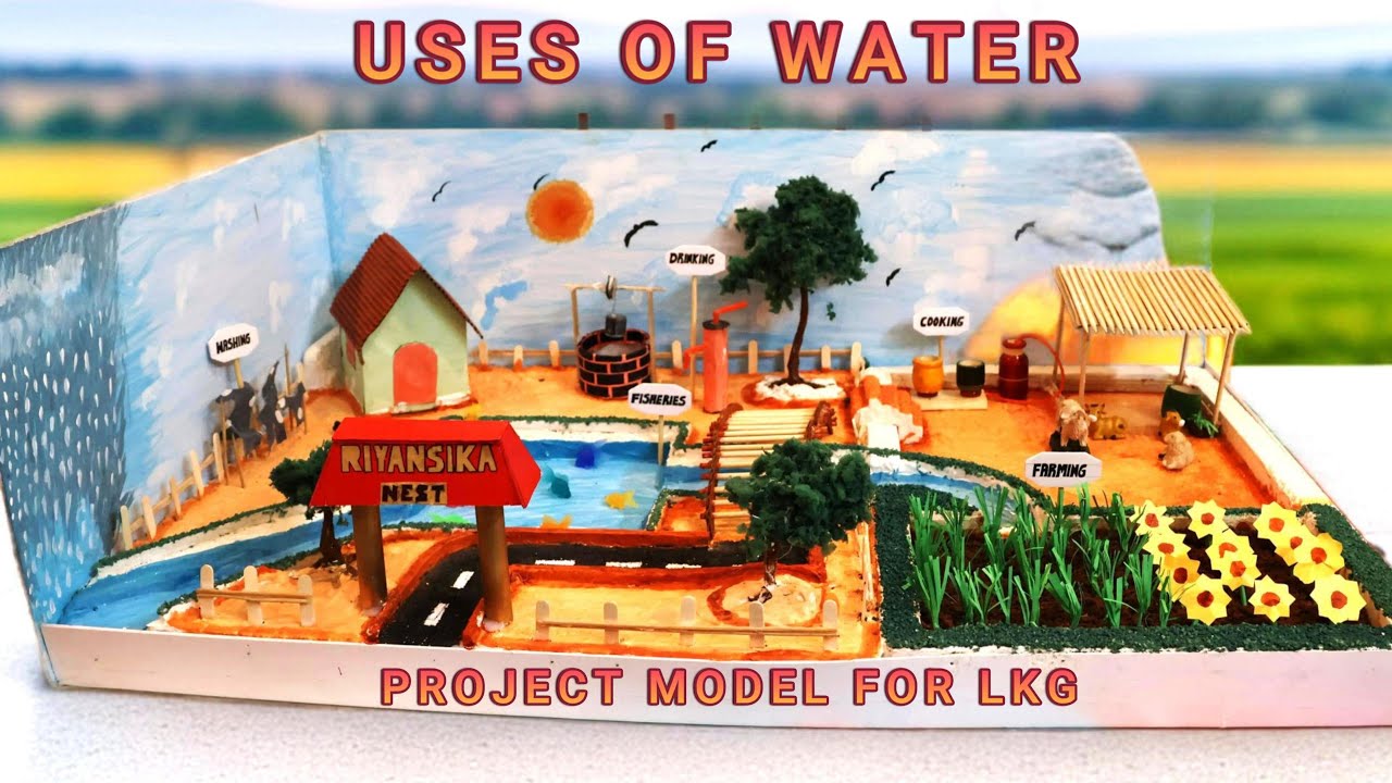 Uses of water Project Model for Kids | The Grand Arts - YouTube