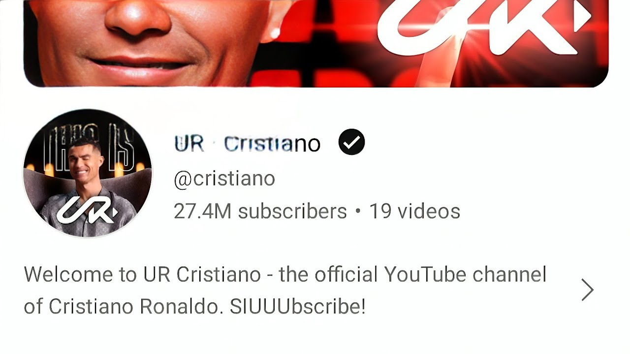 Welcome to the Official YouTube Channel Of Cristiano Ronaldo ...