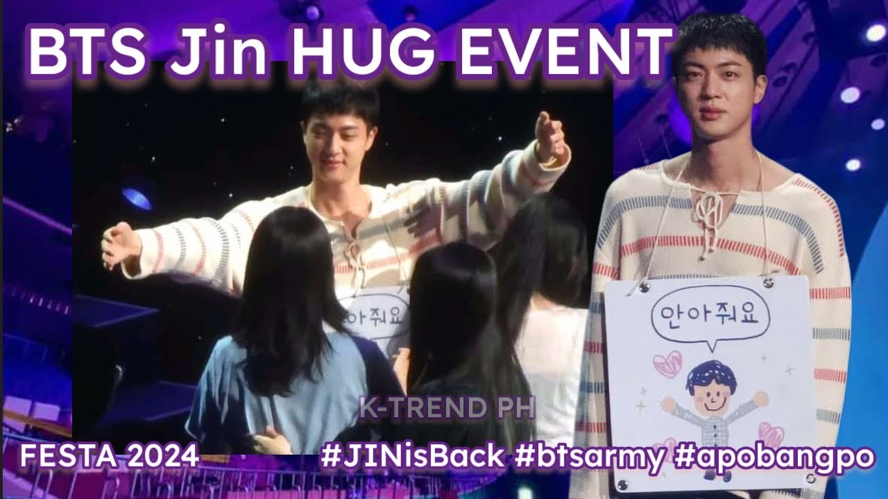 BTS Jin Hug Event | Festa 2024 - YouTube