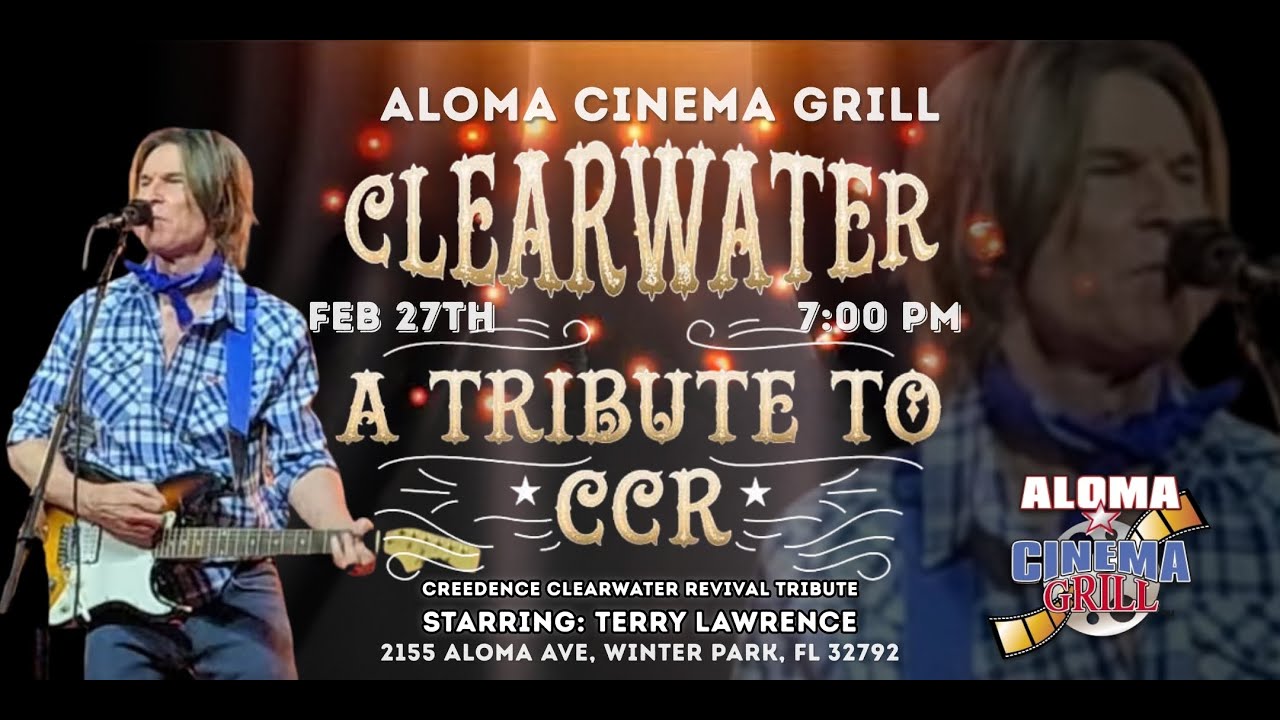 CREEDENCE CLEARWATER REVIVAL Tribute "CLEARWATER" Starring Terry ...